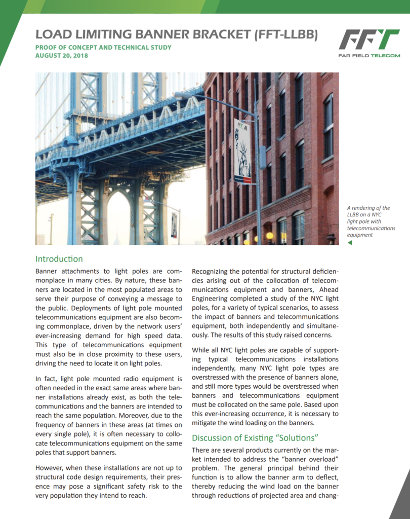 Load Limiting Banner Bracket (FFT-LLBB) – Far Field Telecom